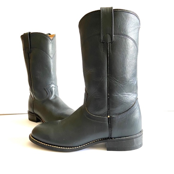 ACME | Shoes | Vintage Acme Midnight Blue Leather Western Boots | Poshmark